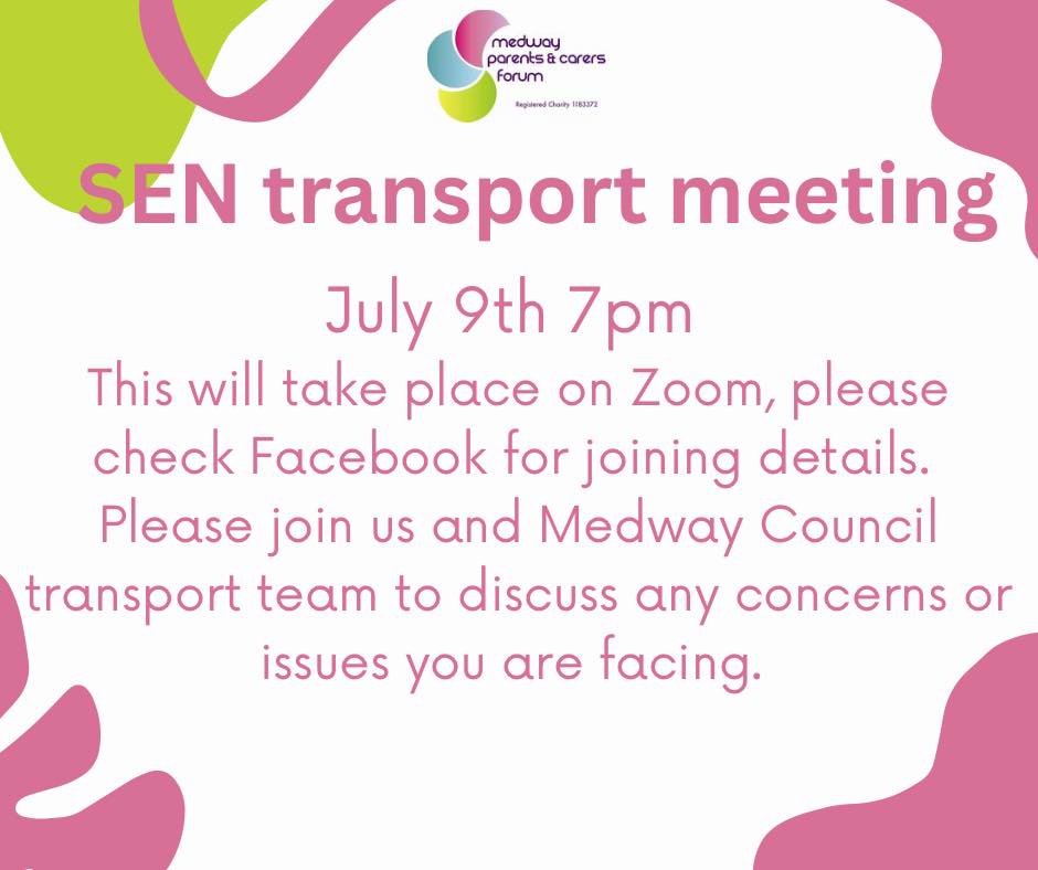 SEN transport meeting - Medway Parents and Carers Forum